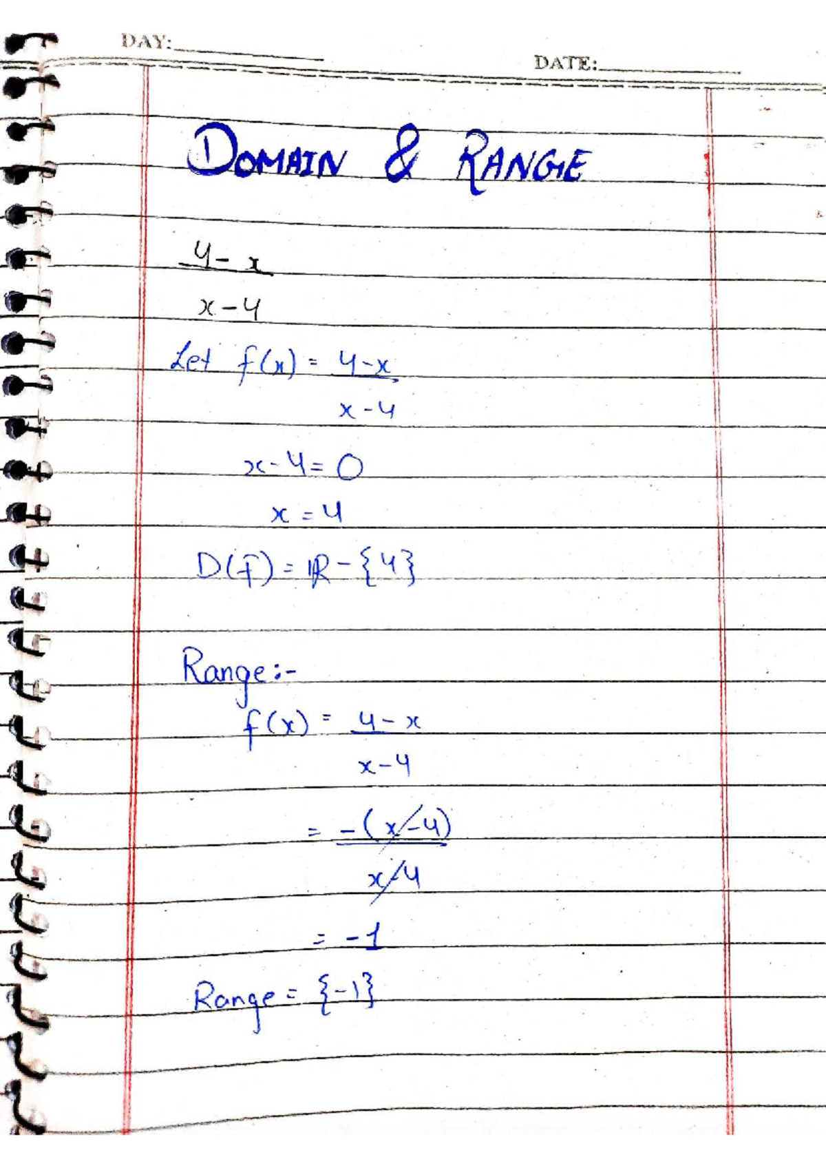 Domain and Range Analysis for Functions (MATH 101) - Studocu