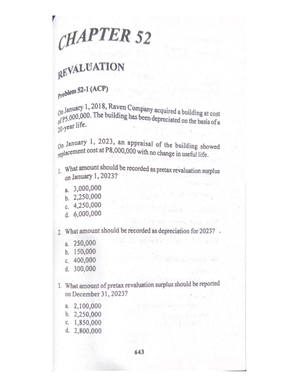 Chapter 52: Revaluation and Accounting Adjustments - Studocu
