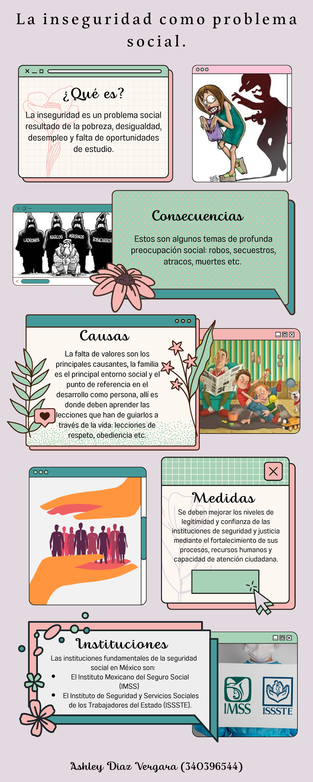 Problemas sociales - infografía sobre algún problema social - L a i n s e g u r i d a d c o m o ...