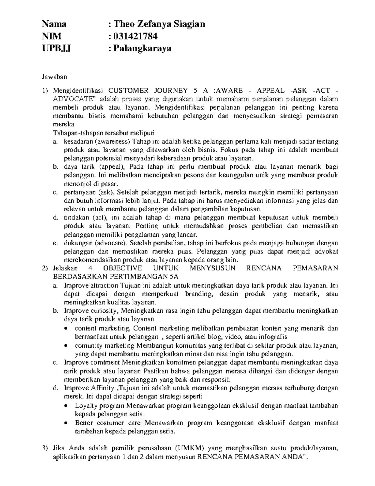 Tugas 1: Perencanaan Pemasaran - Strategi 5A untuk EcoBurn Charcoal ...