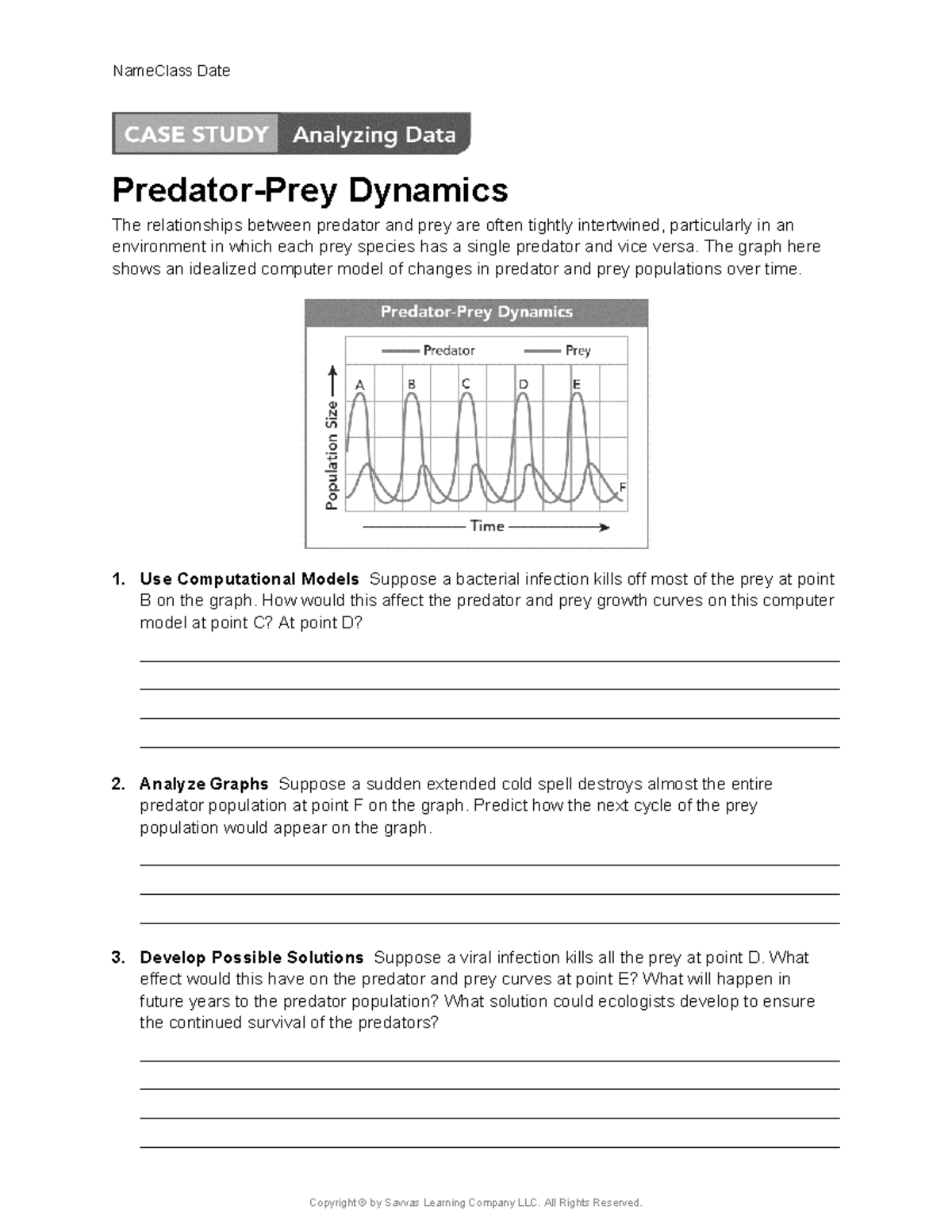 BIO CH06 Predator-Prey Dynamics: Analyzing Population Graphs - Studocu