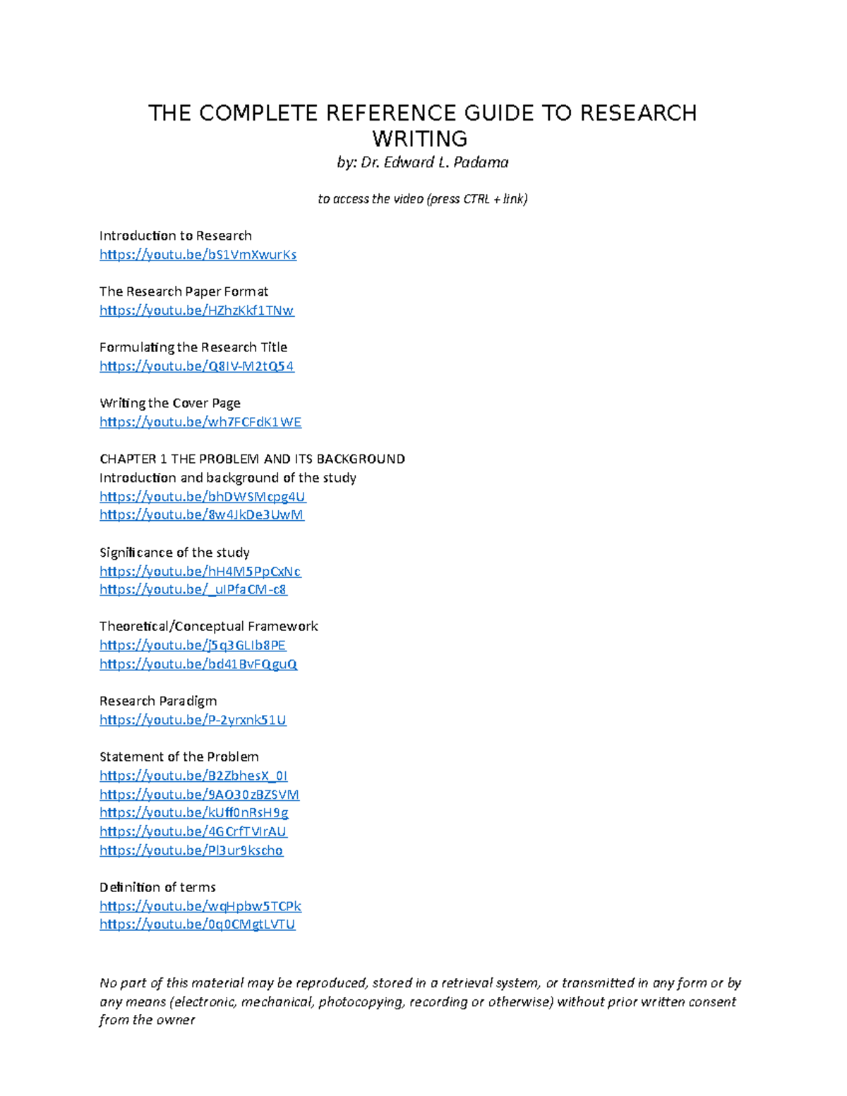 Complete Guide TO Research Writing - THE COMPLETE REFERENCE GUIDE TO ...