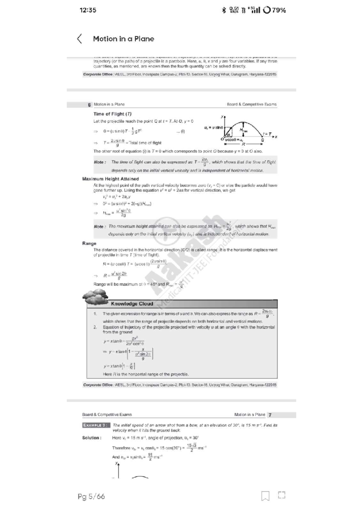 Motion in a Plane: Projectile Trajectory Analysis (1000075653) - Studocu