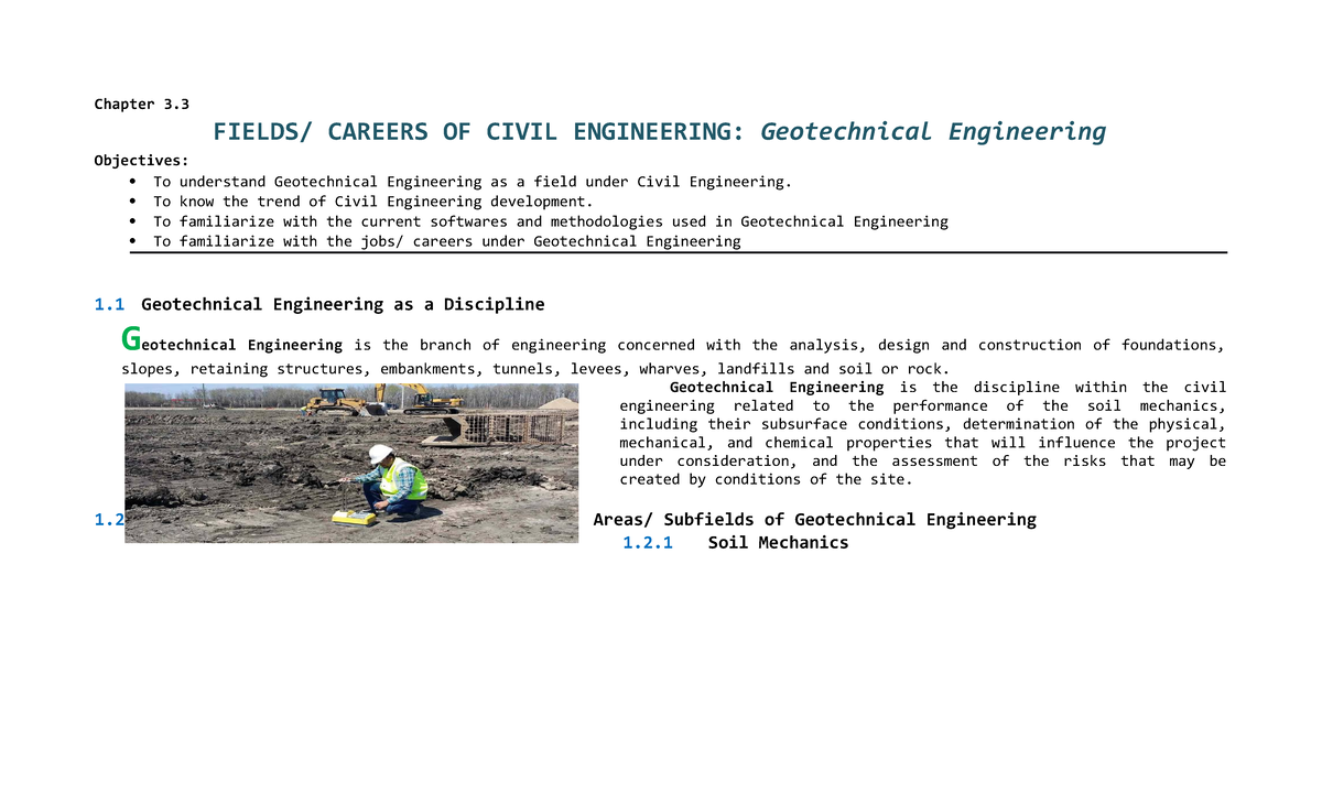 CEO topic 5 - CIVIL ENGINEERING ORIENTATION - Chapter 3. FIELDS ...