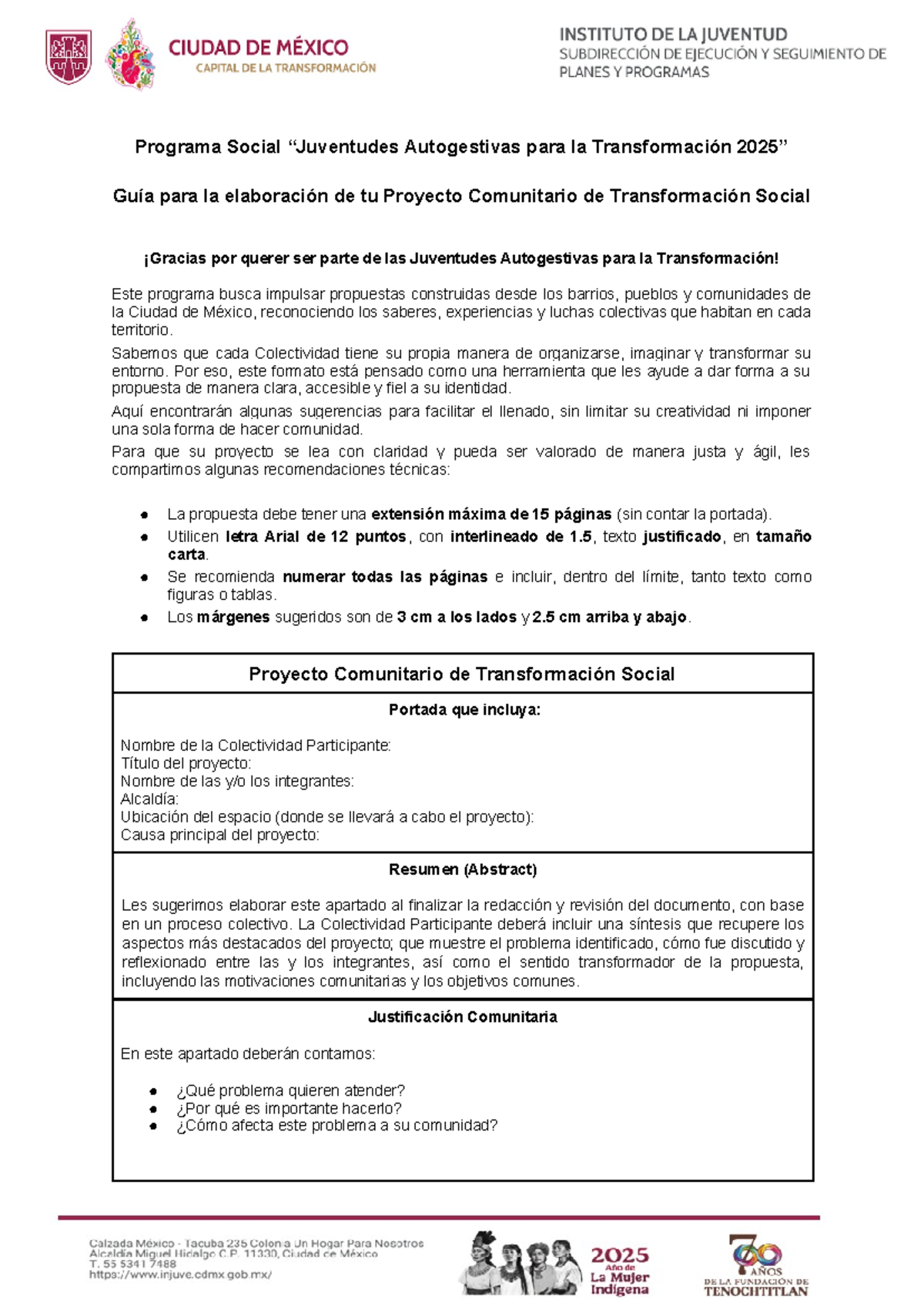 Guía para Elaborar tu Proyecto Comunitario de Impacto Social - Studocu