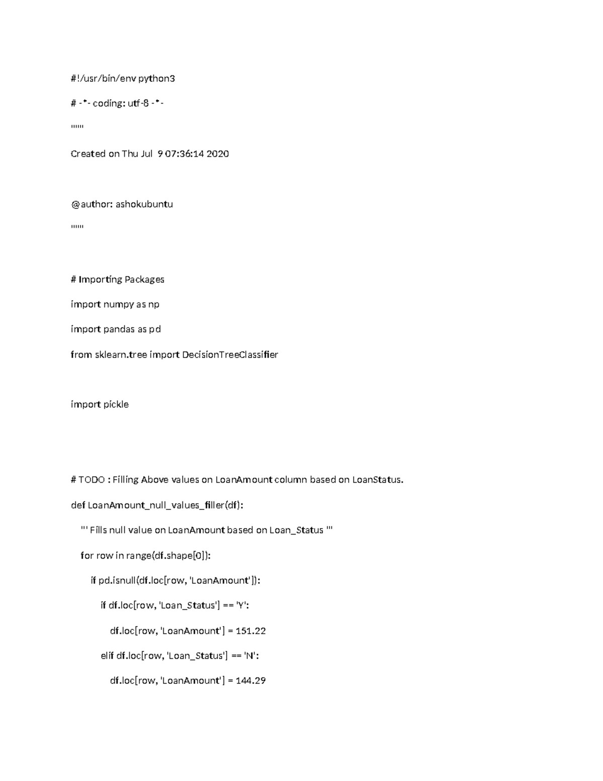 Project - heloo - #!/usr/bin/env python - coding: utf-8 - """ Created ...
