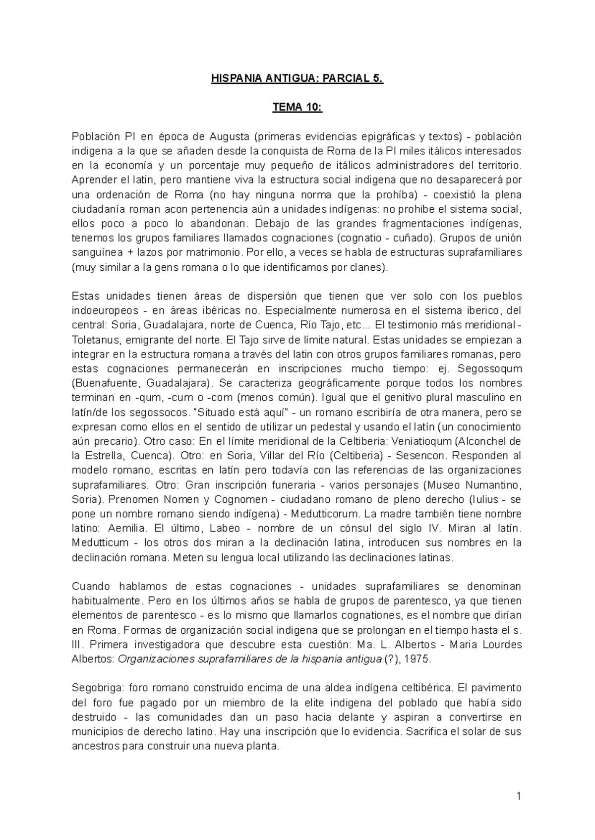 HISPANIA ANTIGUA: PARCIAL 5 - Población Indígena en Época de Augusto ...