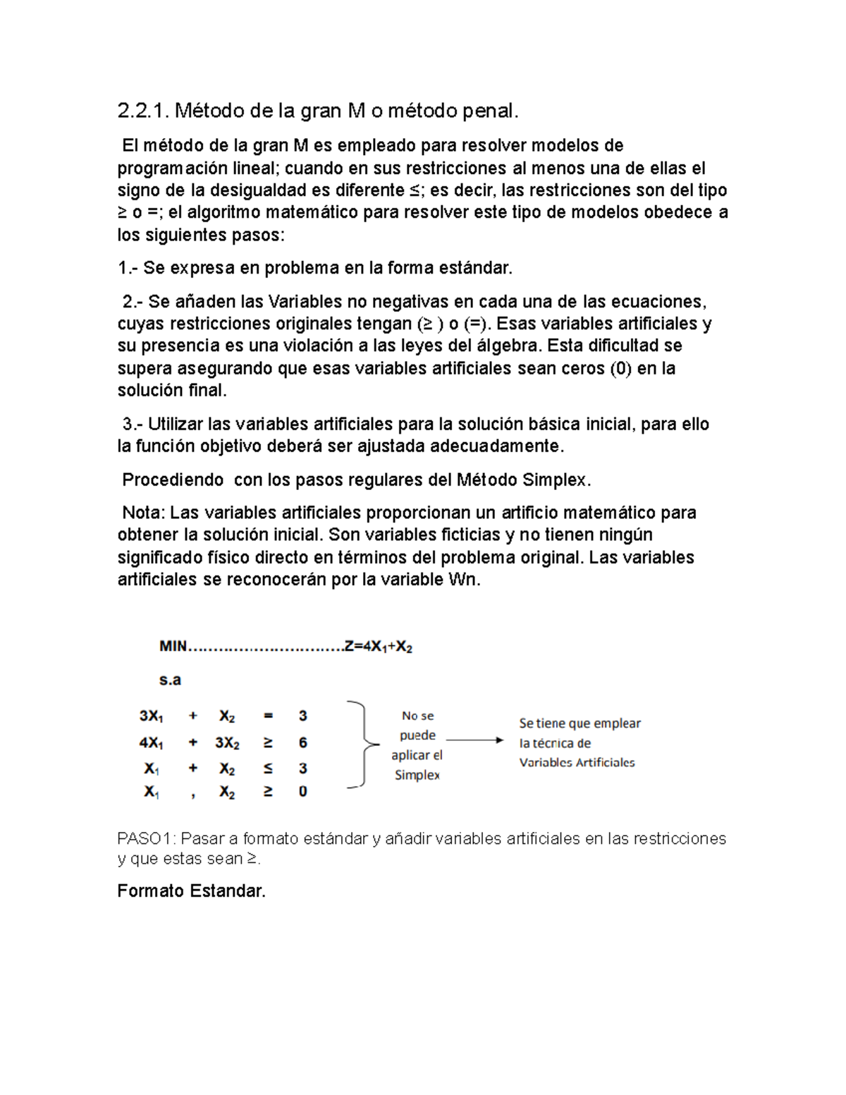 IO - Tarea 11: Método de la Gran M en Programación Lineal - Studocu