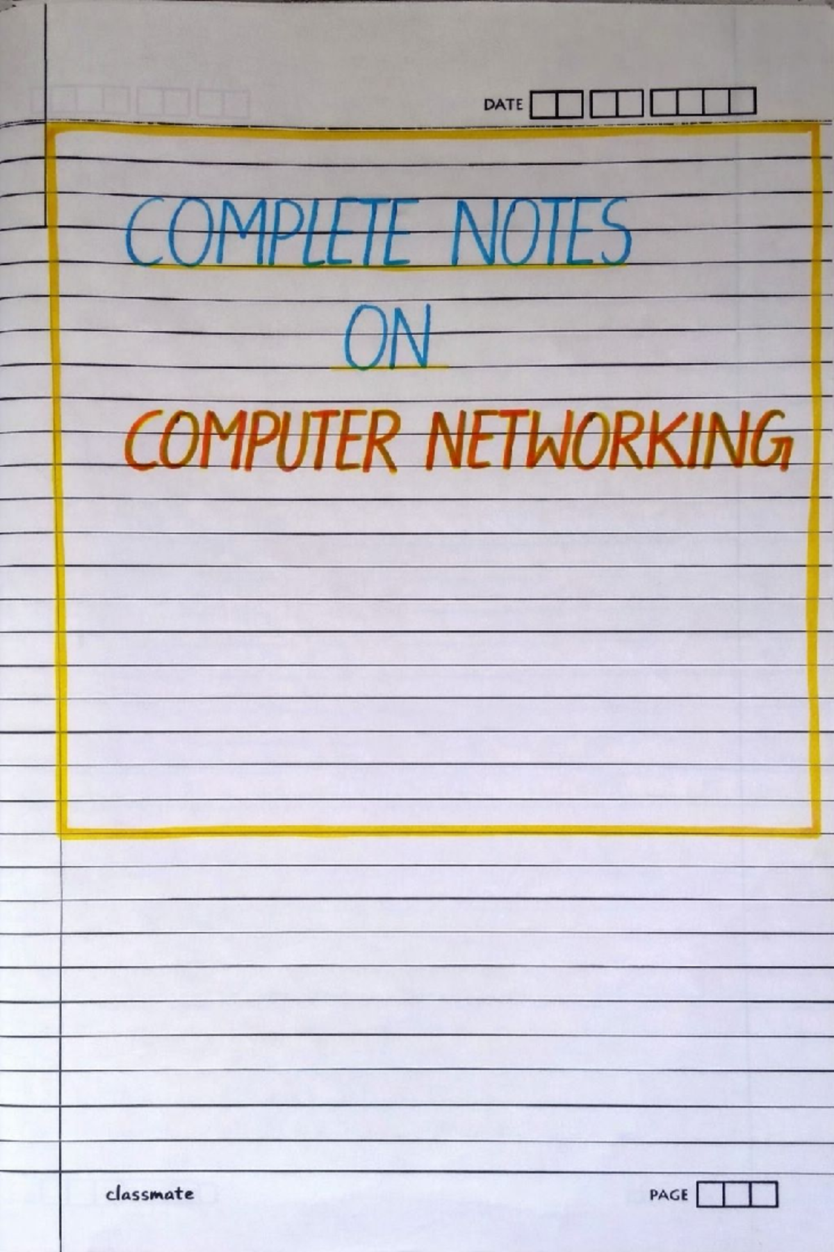 Complete Computer Networking Notes (1771508603) - Studocu