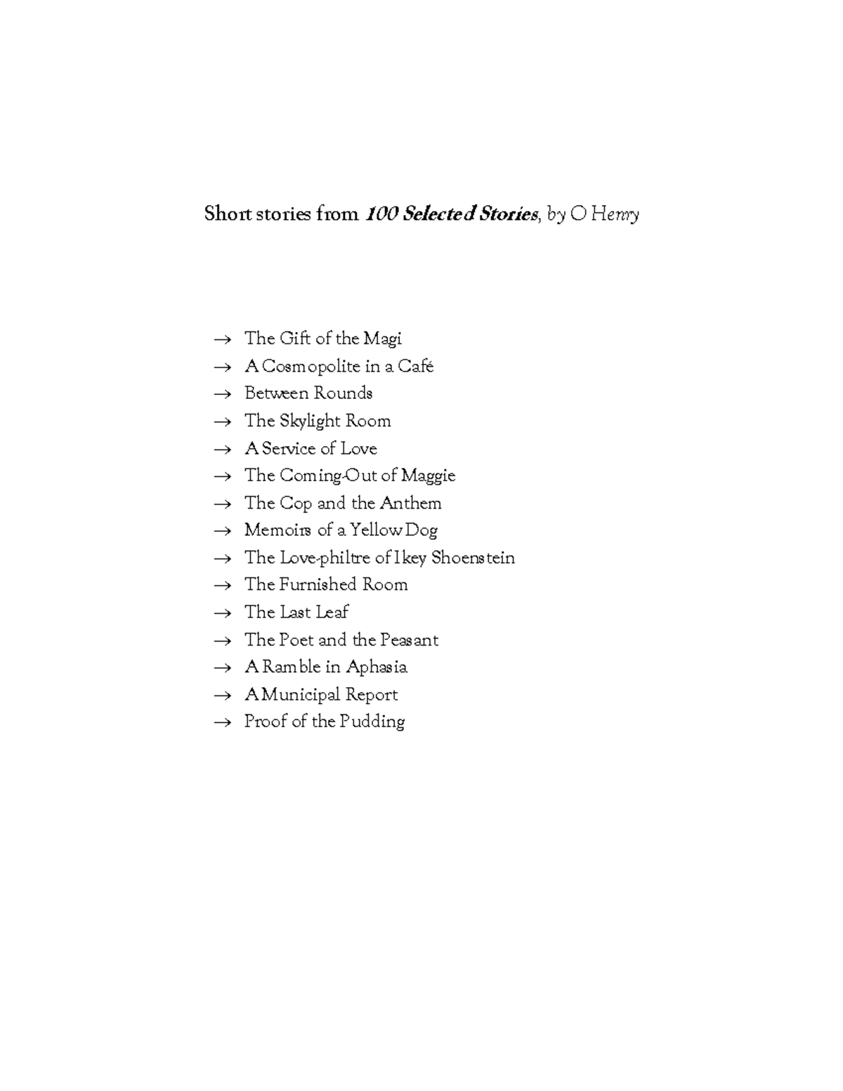 Open Project 100 images-Copy - Short stories from 100 Selected Stories ...
