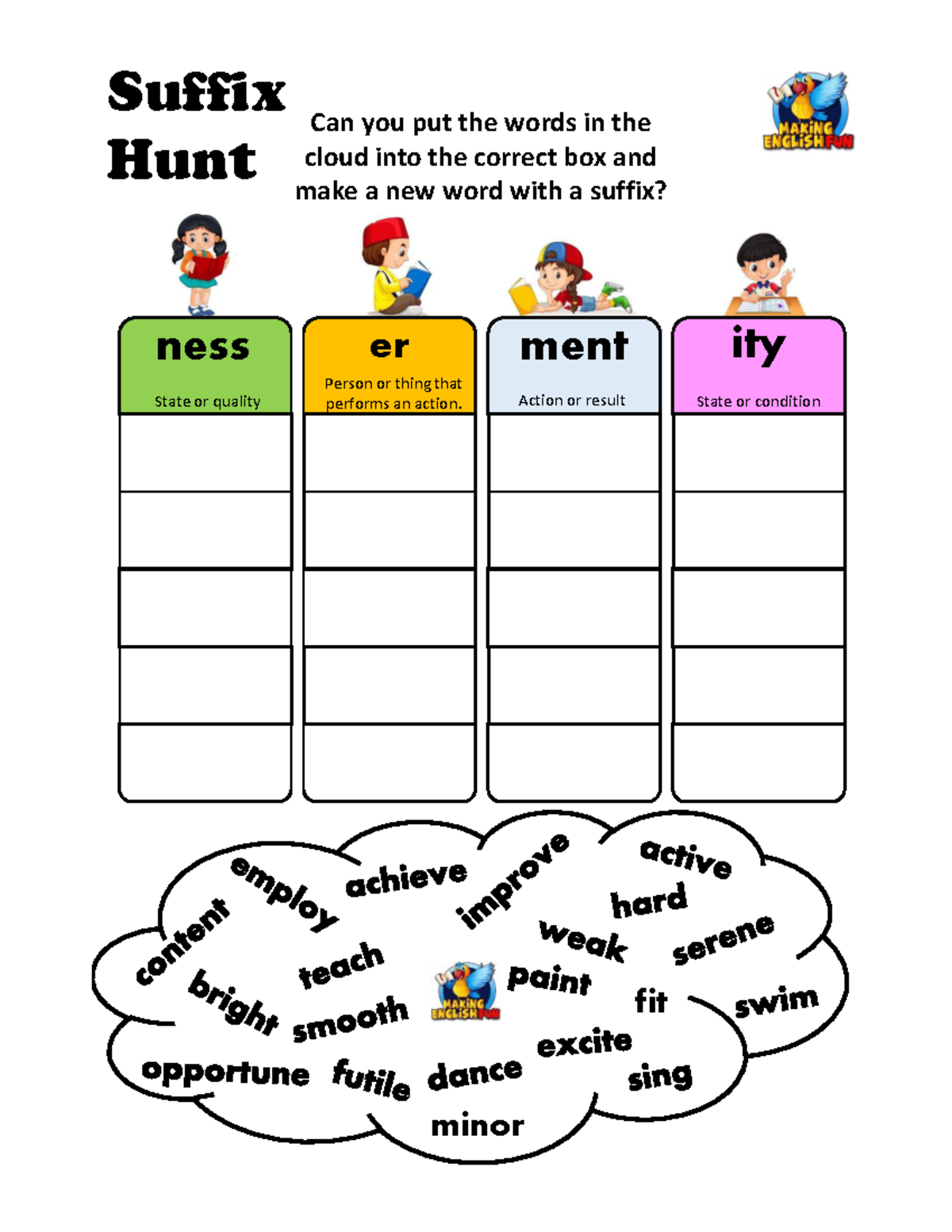 Suffixes and Word Formation Exercise - Studocu
