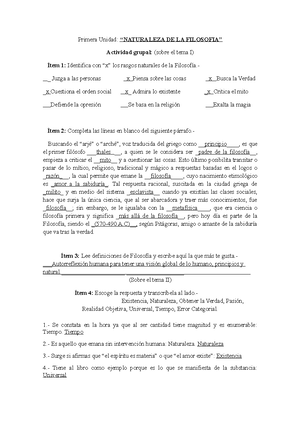 Tarea VI Filosofia General - UNIVERSIDAD ABIERTA PARA ADULTOS (UAPA ...