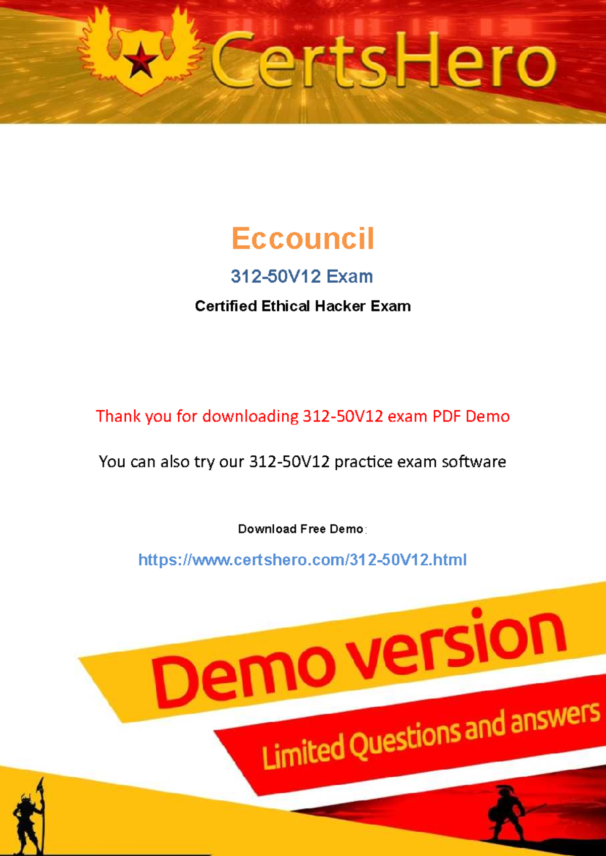 312-50v12 Certified Ethical Hacker Exam PDF Demo Guide - Studocu