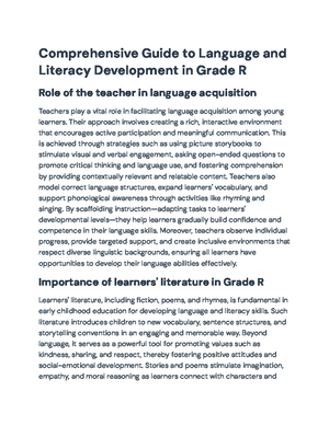 [Solved] Ukuhlela inganekwane - Diploma in Grade R - Studocu