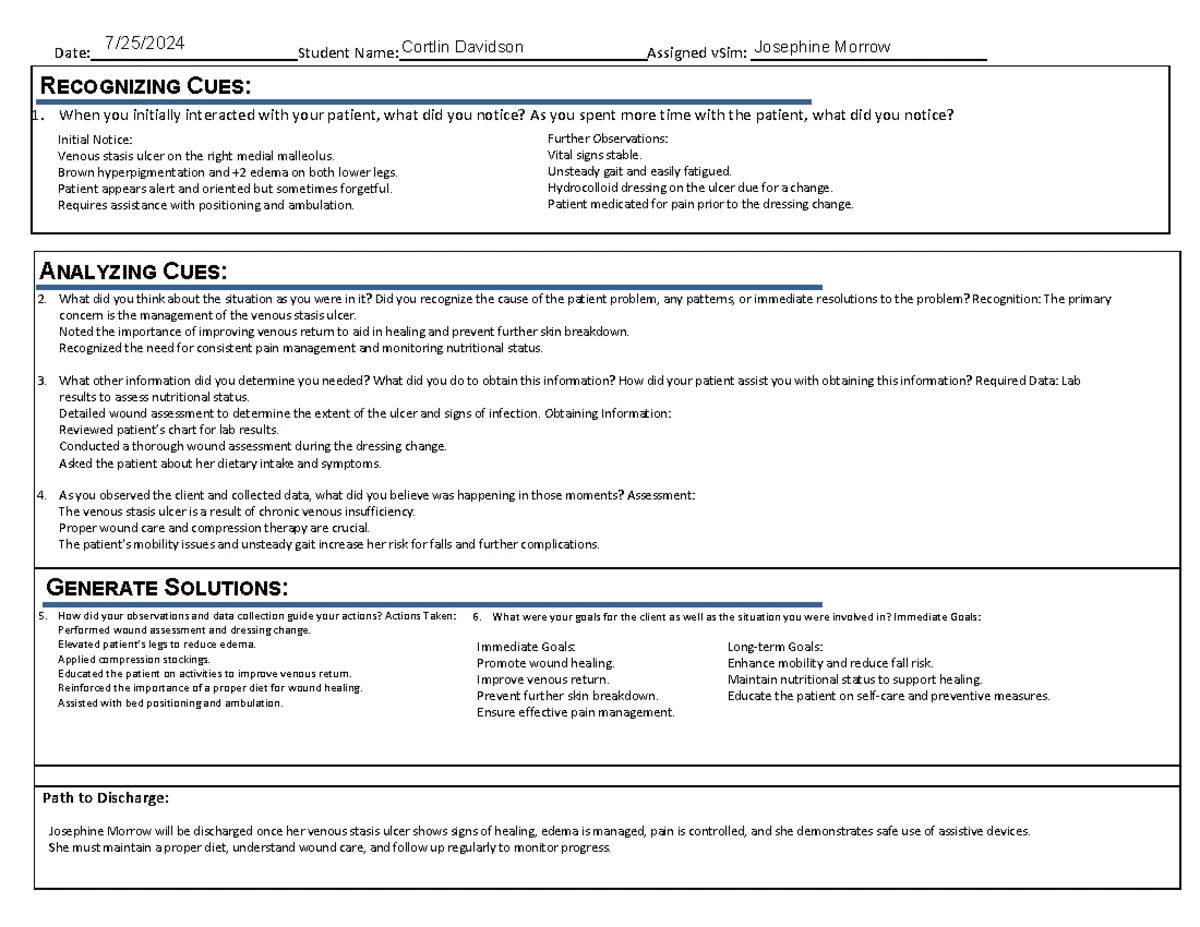 Lesson Assessment: Prioritizing Hypotheses in Clinical Judgment Model ...