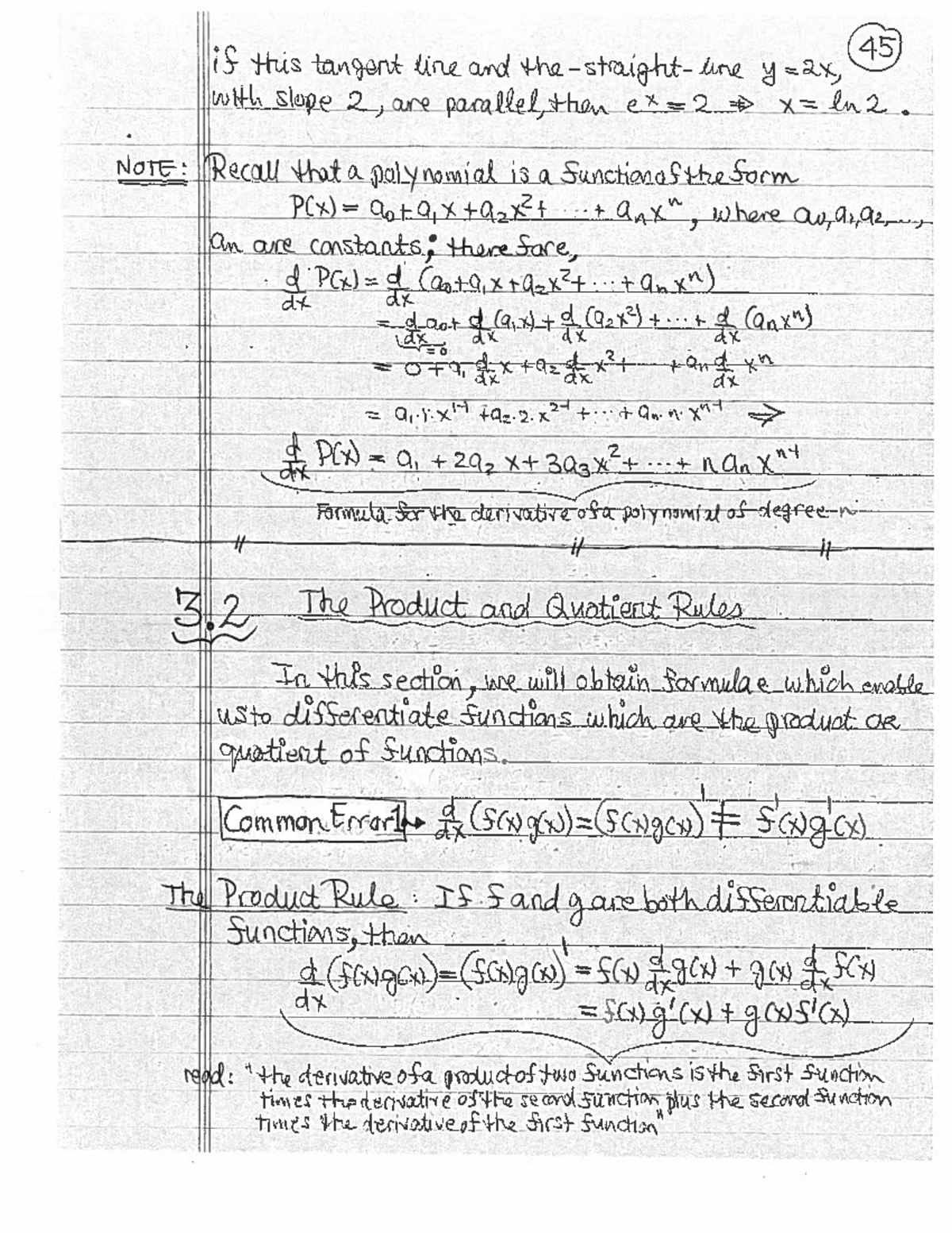 Analysis of Tangent Lines and Derivatives in Calculus (MATH 101) - Studocu