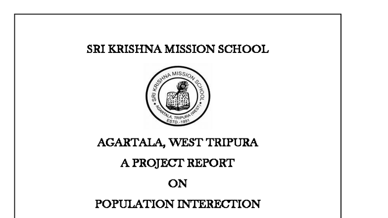 Biology Project Report on Population Interaction (Class XII) - Studocu