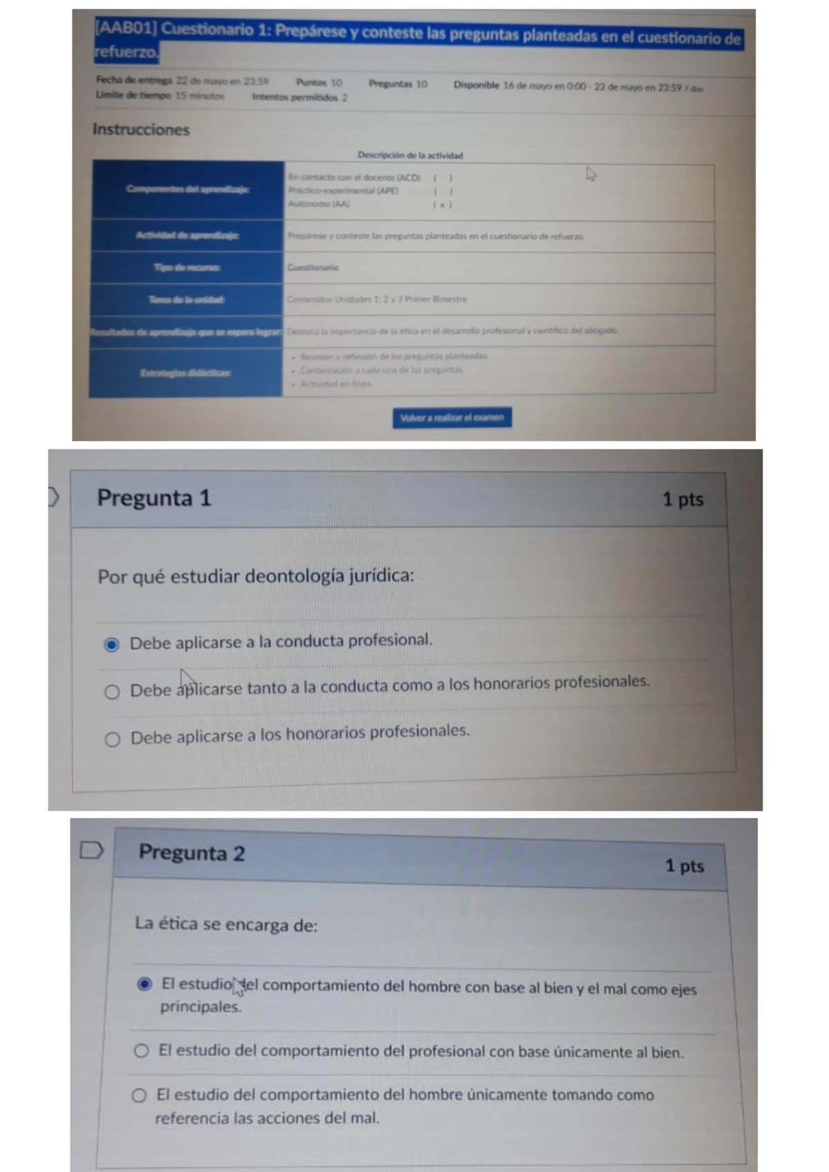 Examen [AAB01] Cuestionario Desarrolle la evaluación parcial sobre las Unidades 1,2,3, y 4 - Studocu