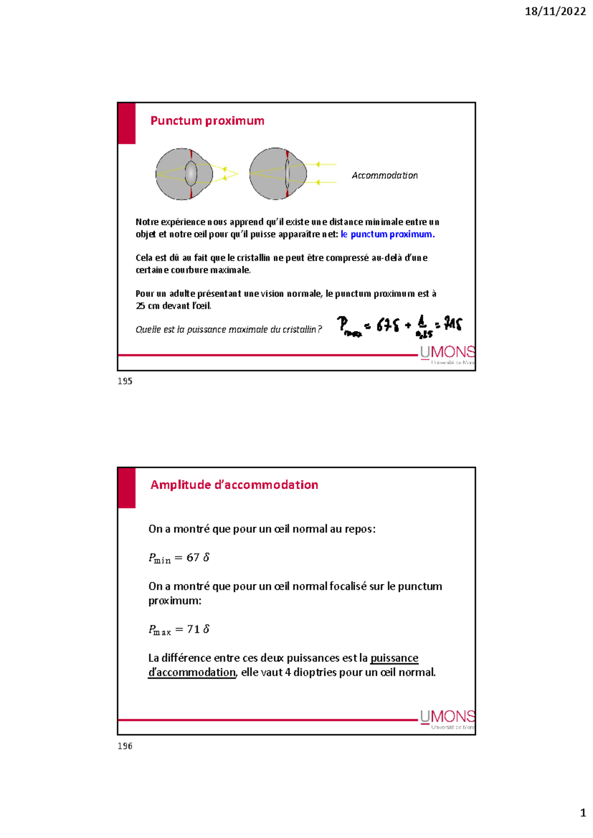 Cours 23-2h-optique - super - Punctum proximum Notre expérience nous ...