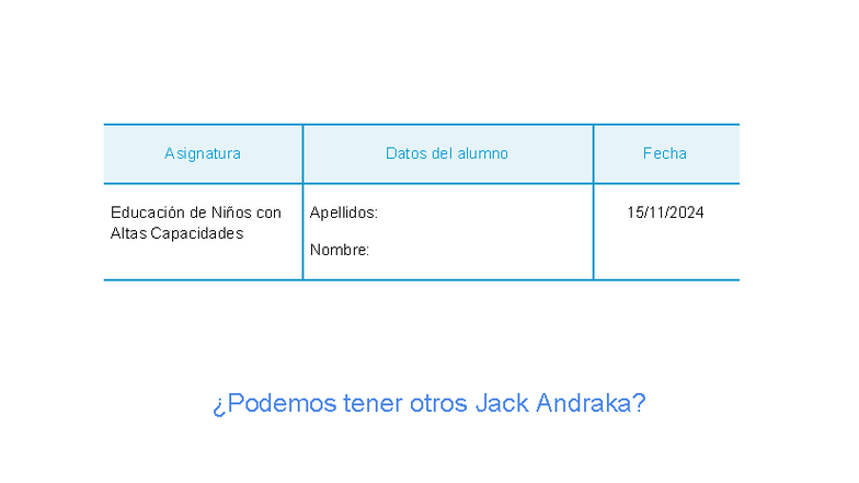 Actividad 2: ¿Podemos Tener Otros Jack Andraka? (Educación de Niños con ...