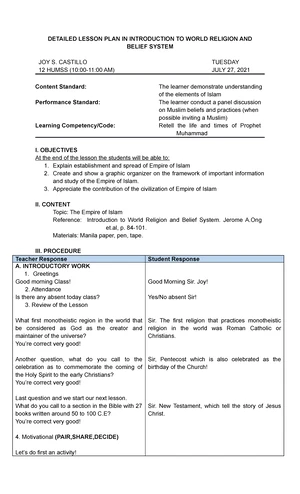 2ND-Quarter-Exam- Intro TO World Religions-up - INTRODUCTION OF WORLD ...