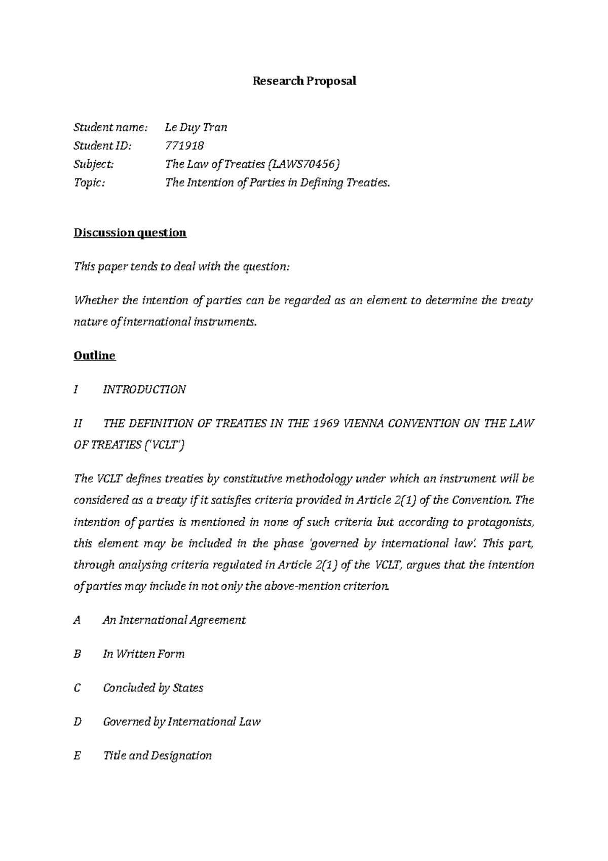 Sample-Research-Proposal law law law law - Research Proposal Student ...