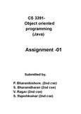 Object Oriented Programming - CS3391 - Studocu