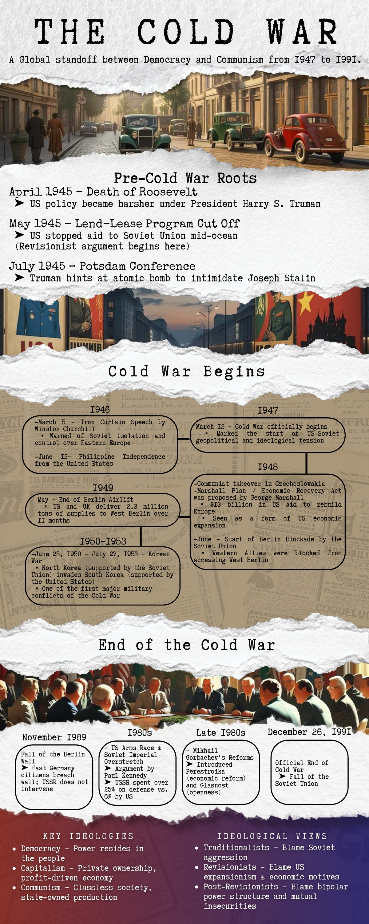 COLD WAR (HIST 101) - Infographic Simplifying Key Events & Ideologies ...