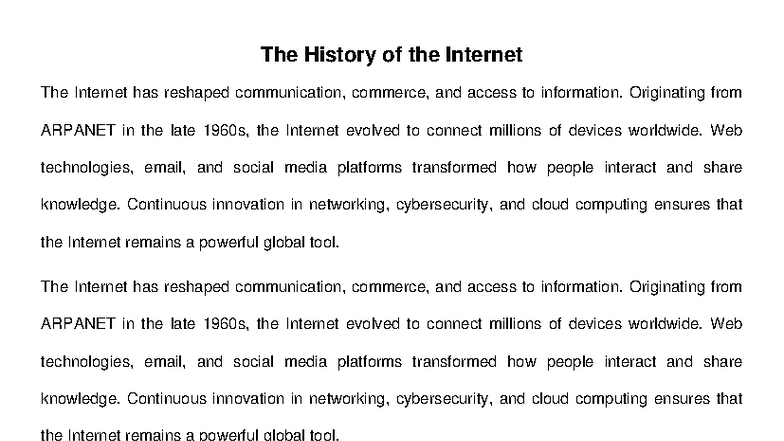 The Evolution of the Internet: From ARPANET to Global Connectivity ...