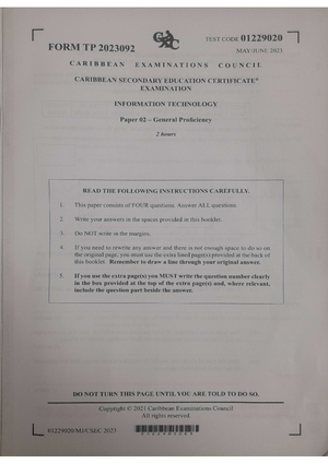 EDPM 2021 - This is a past paper which you can use to update your ...