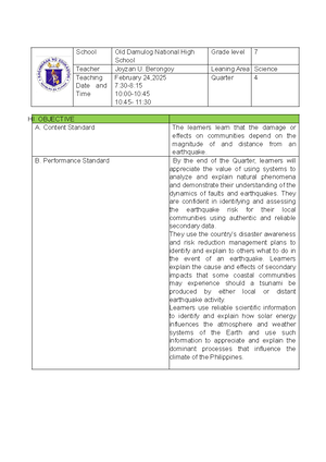 7Es-lesson-plan-template - 7E LESSON PLAN IN SCIENCE School Grade Level ...