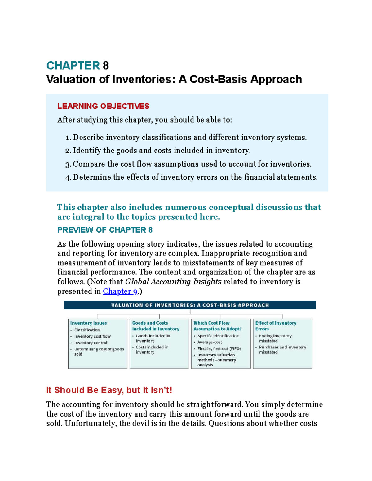 CHAPTER 8: Valuation of Inventories - Key Concepts and Learning ...