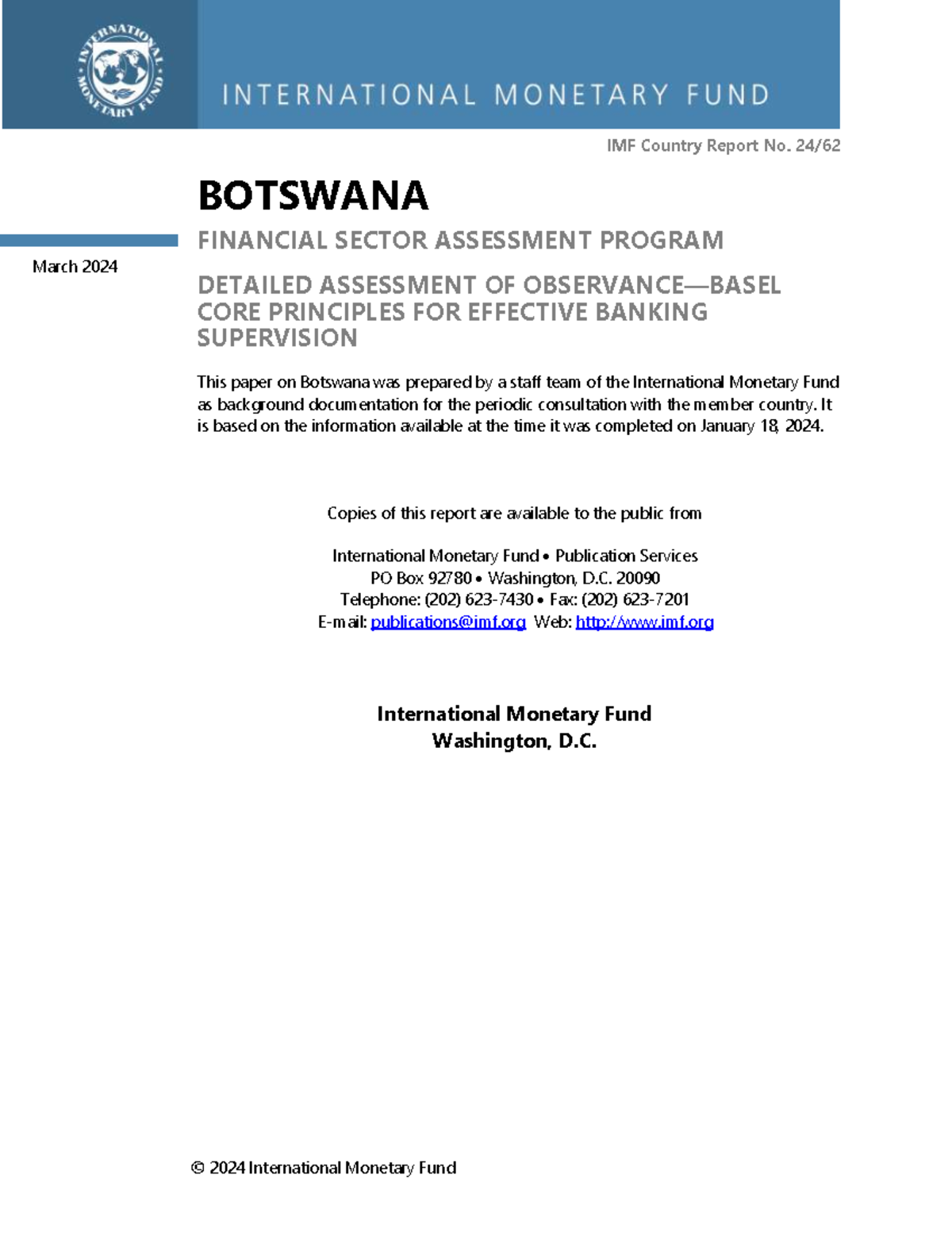 1 Bwaea 2024004 - BOTSWANA FINANCIAL SECTOR ASSESSMENT PROGRAM DETAILED ...