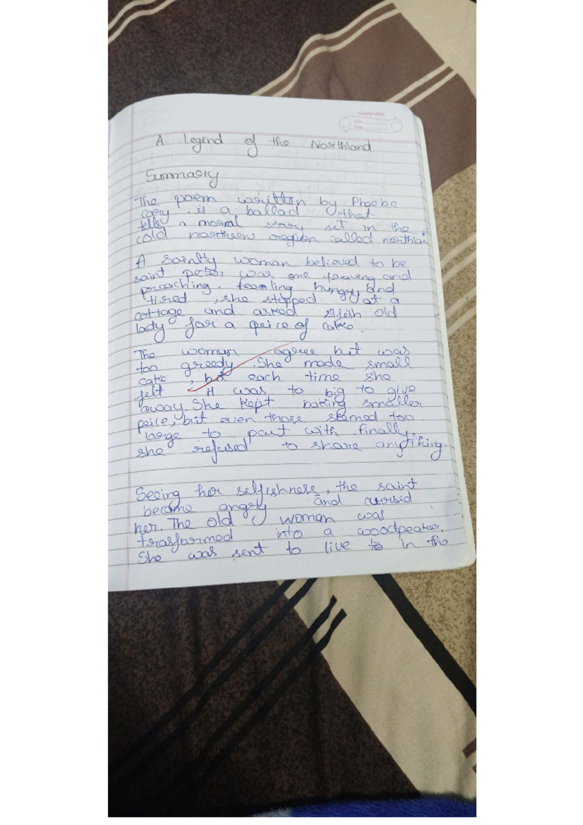 ENG 202: A Summary of "A Legend of the Northland" Poem - Studocu