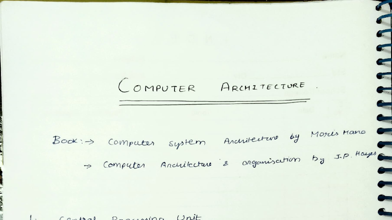 Computer Science CA Notes: Comprehensive Study Guide - Studocu