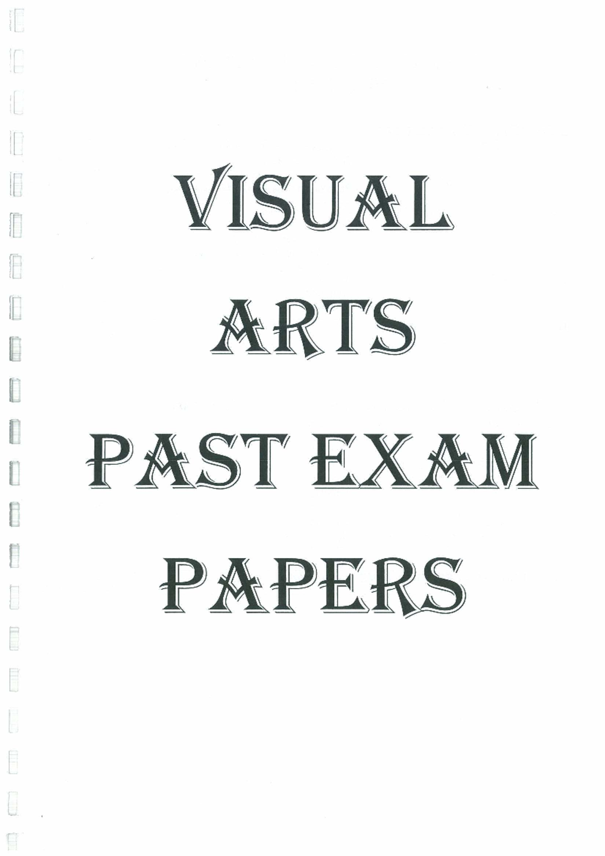 Visual Arts HSC Past Exam Papers & Structure Guide - Studocu