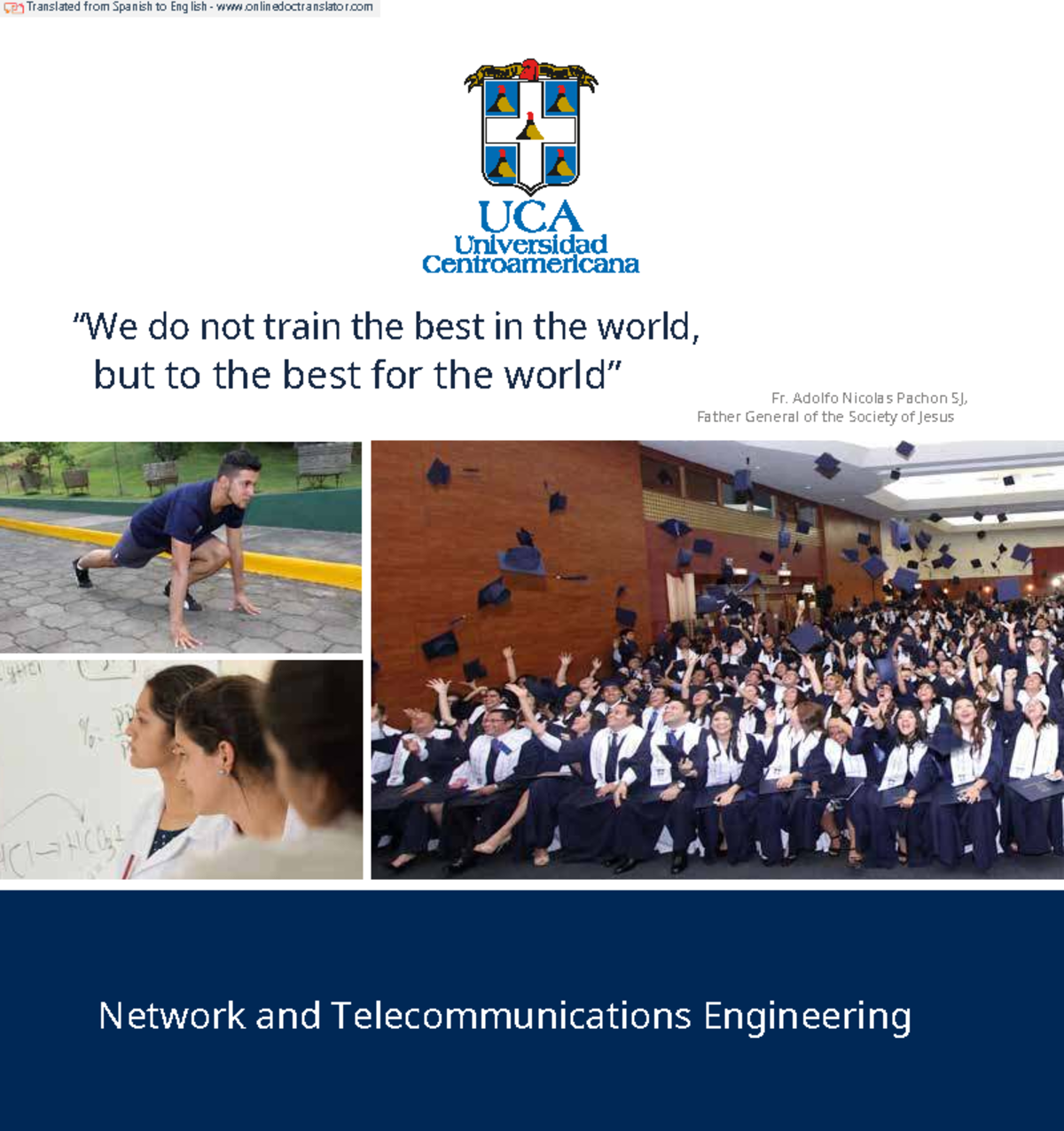 Translation of UCA Engineering in Networks and Telecommunications Study ...