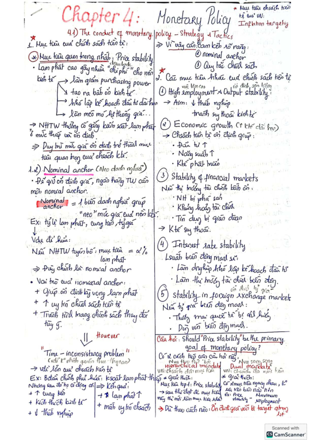 Chapter 4 - M&B Class Notes: Key Concepts and Insights - Studocu