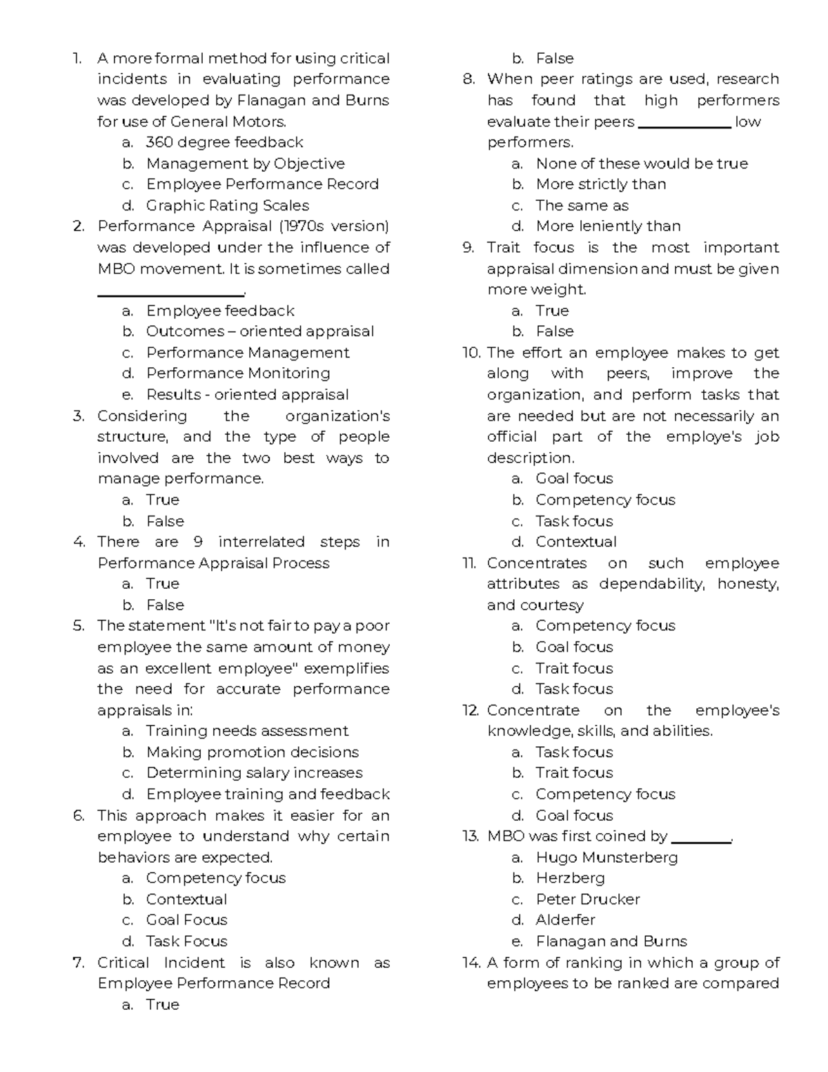 Industrial Psychology - Compiled Assessment on Performance Appraisal ...