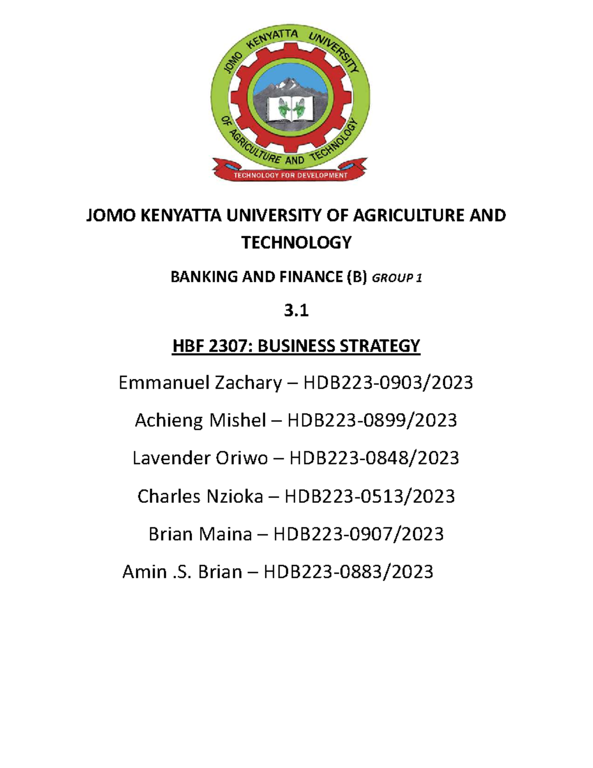HBF 2307: Business Strategy - Environmental Analysis Notes - Studocu