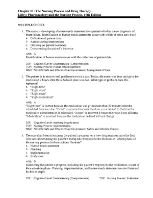 37 - dsfdsfds - Chapter 37: Respiratory Drugs Lilley: Pharmacology and ...