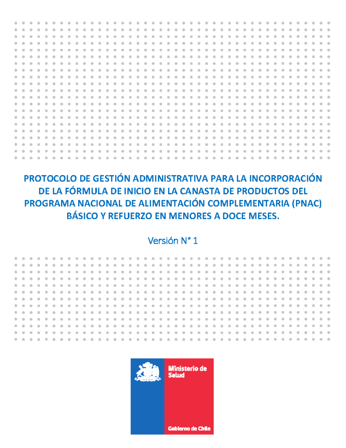PROTOCOLO DE GESTIÓN ADMINISTRATIVA PNAC BÁSICO Y REFUERZO PARA MENORES A 12 - Studocu