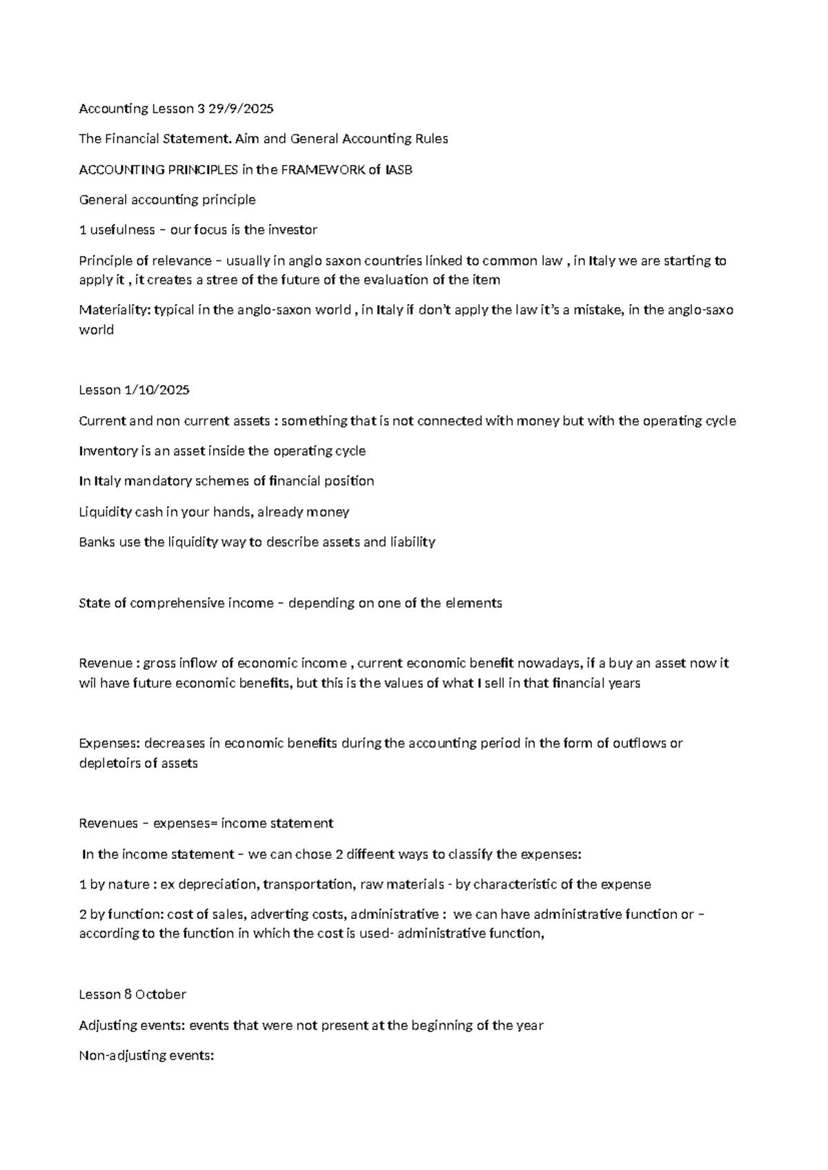 Accounting Lesson 3: Understanding Financial Statements and Principles ...