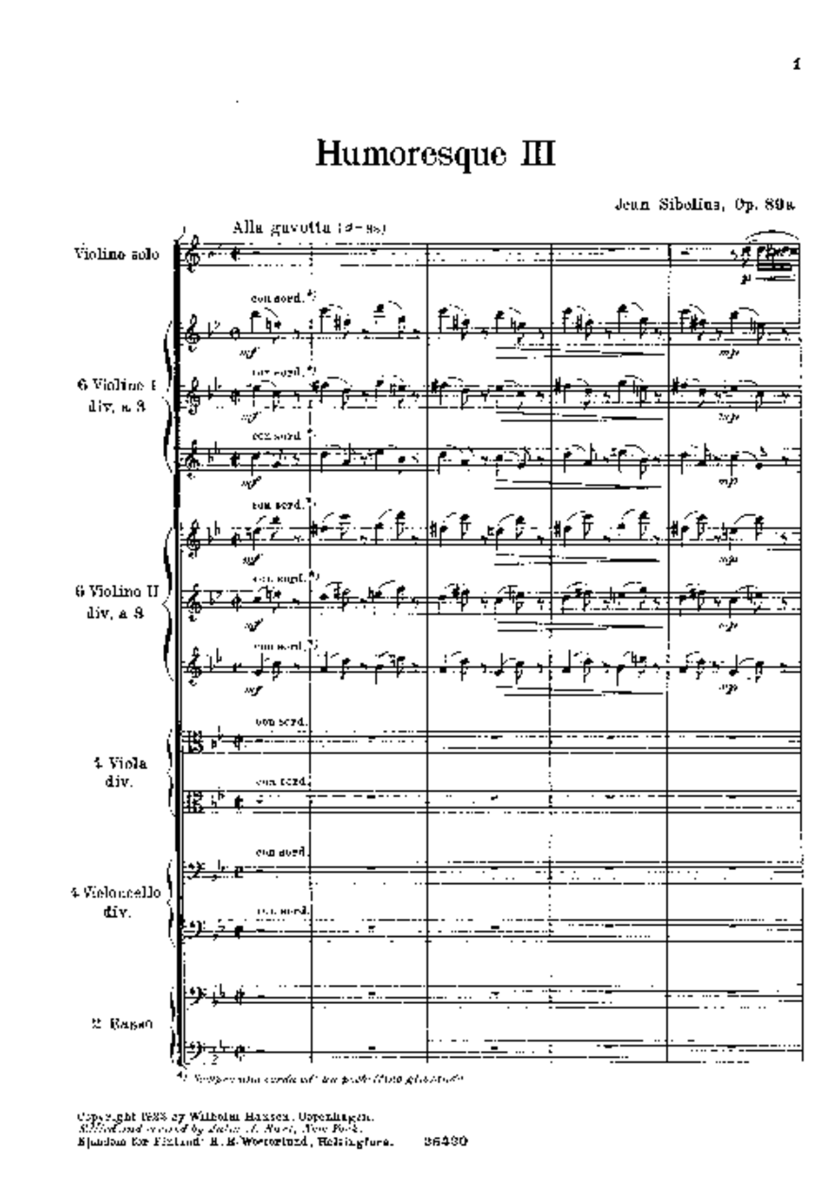 Sibelius - Humoresques, Op. 89a (Violin Solo) - Imslp 15896 - Studocu