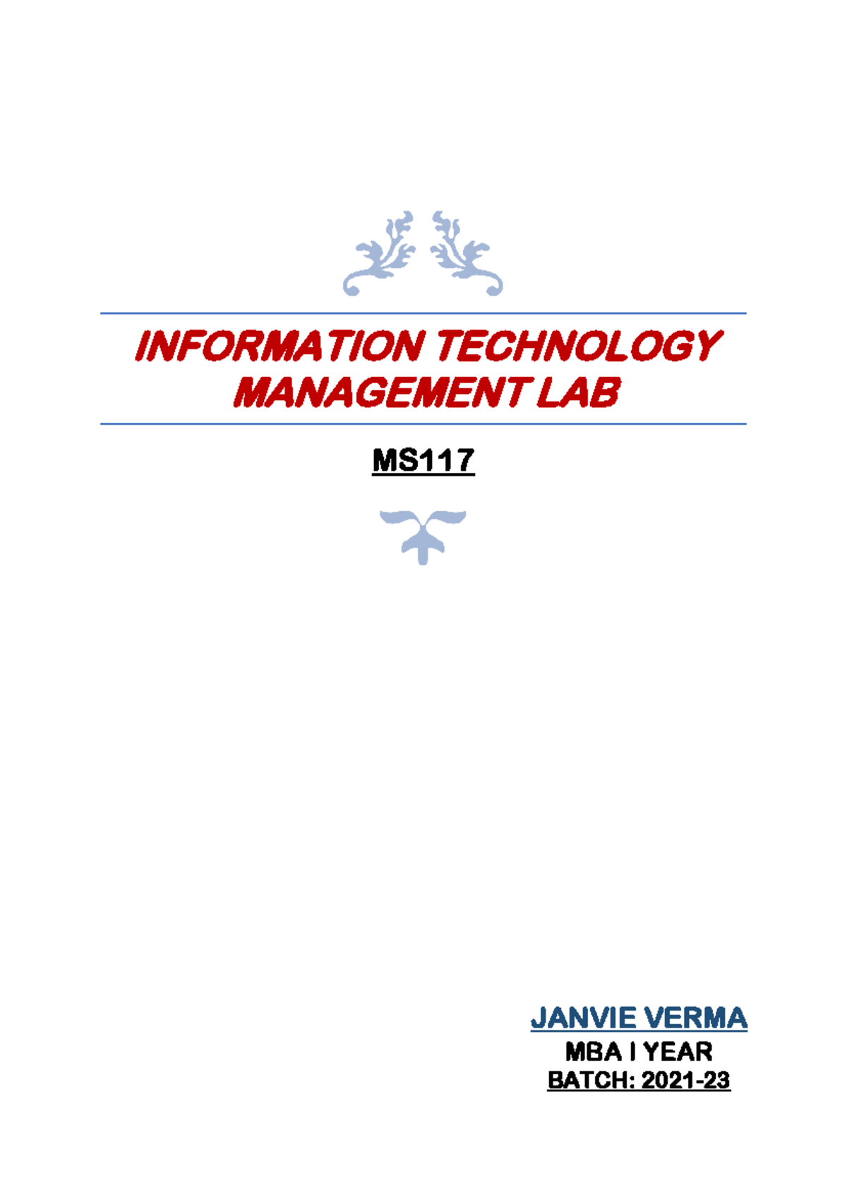 ITM 2021-23: HTML, Excel & SQL Practicals Lab Work Guide - Studocu