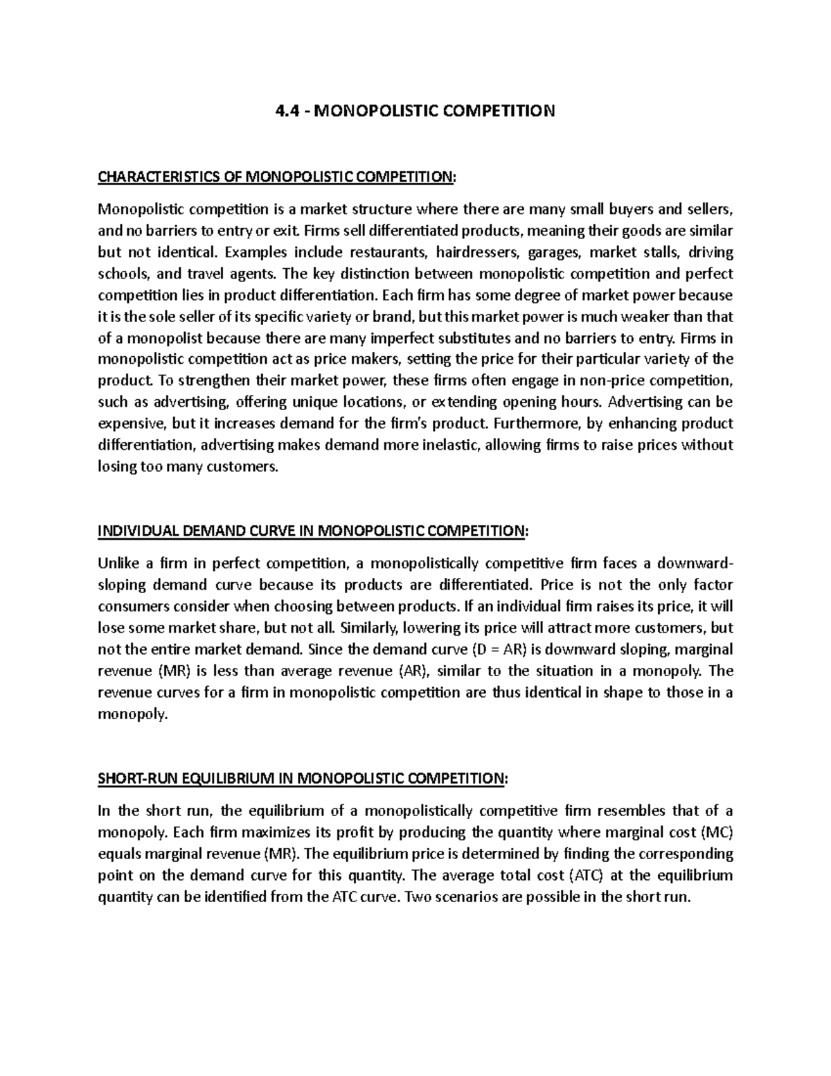 Monopolistic Competition: Characteristics, Demand Curve & Equilibrium ...