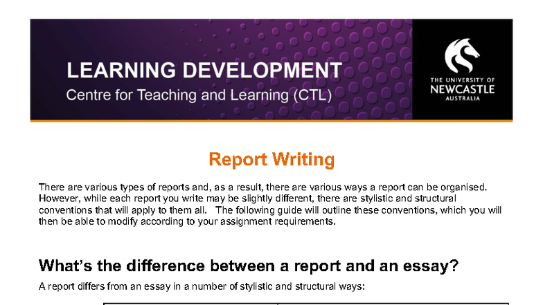Report Writing Tips: Structuring Effective Reports - Studocu