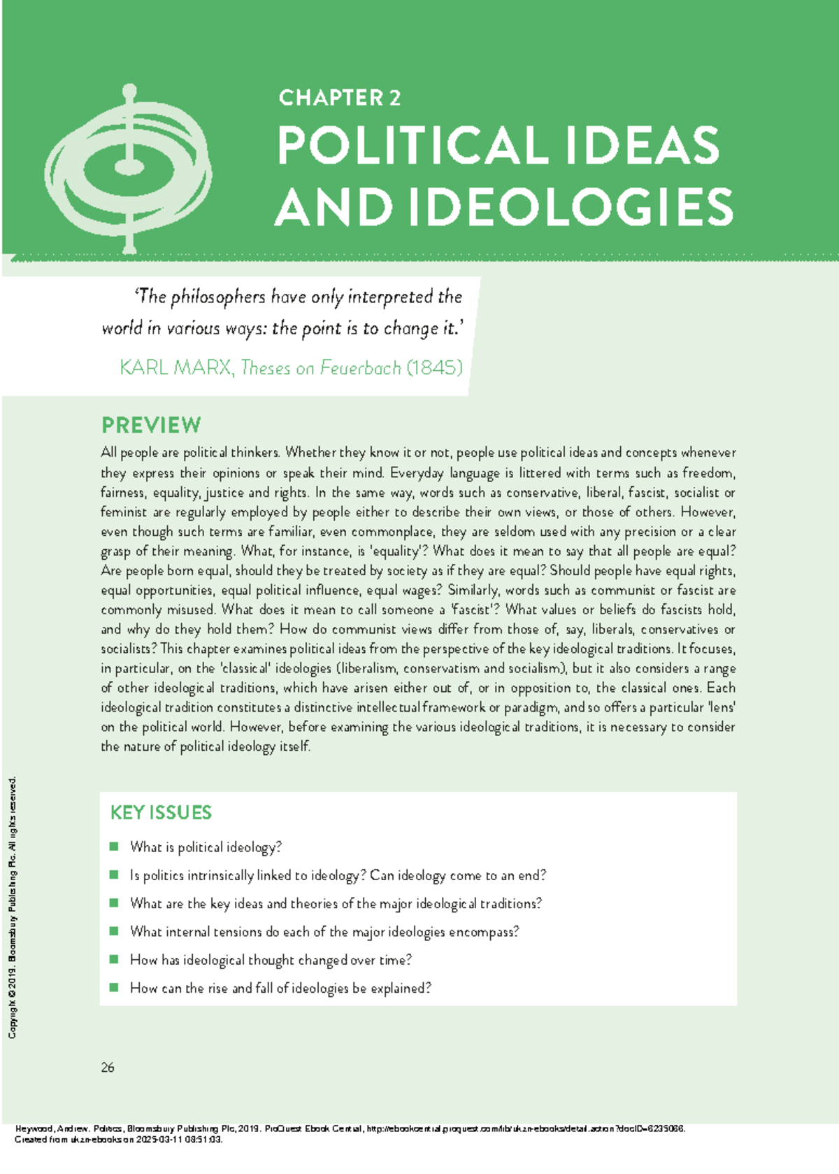 Politics - (Chapter 2: Political Ideas and Ideologies Explained) - Studocu