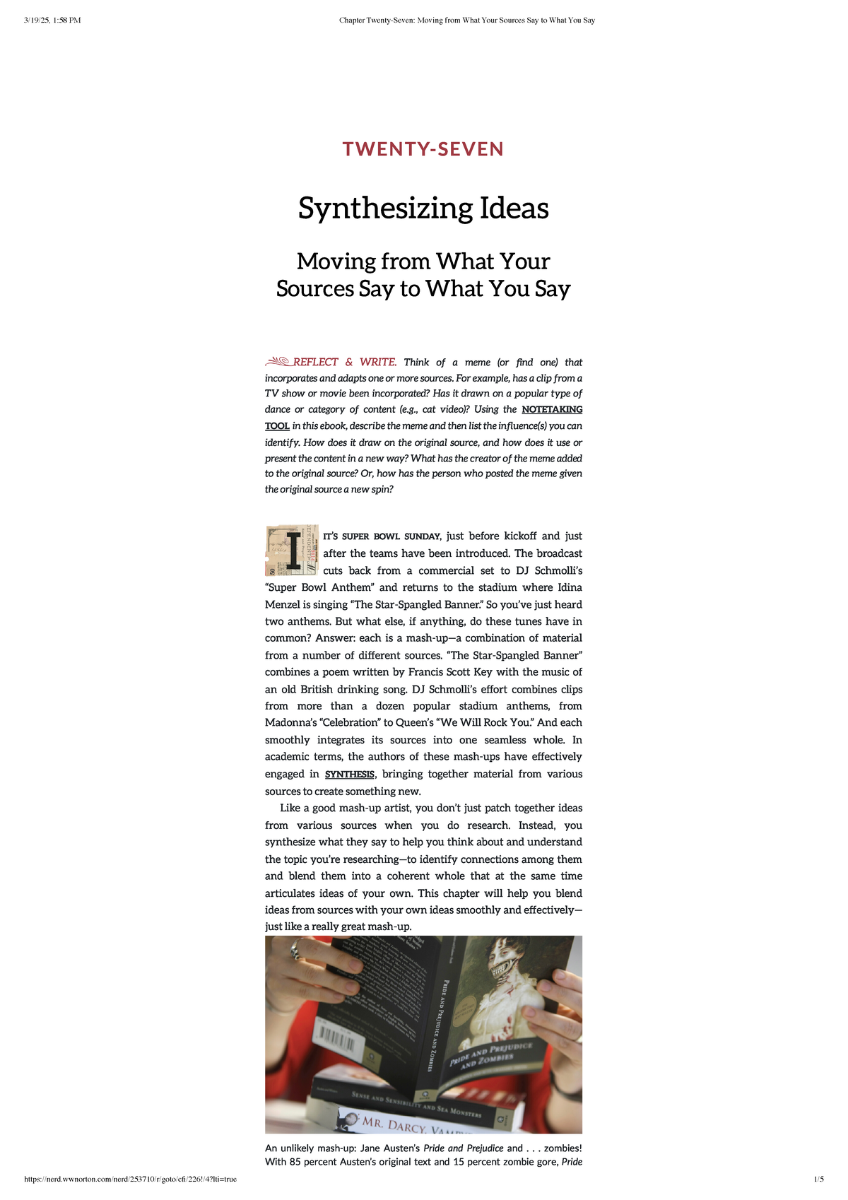 Synthesizing Ideas: Crafting Your Voice in Research Writing - TWENTY ...