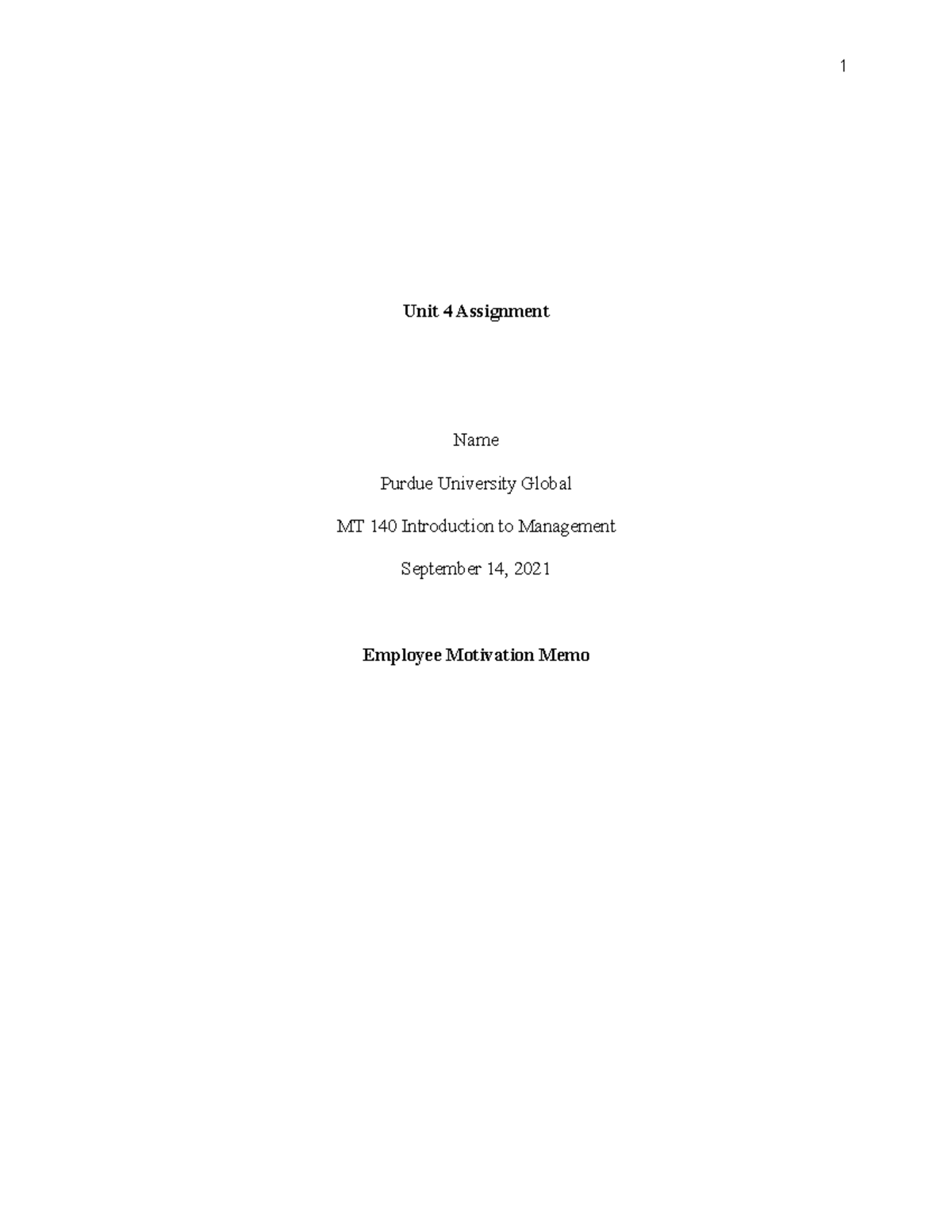 Unit 4 Mt 140 Assignment Unit 4 Assignment Name Purdue University